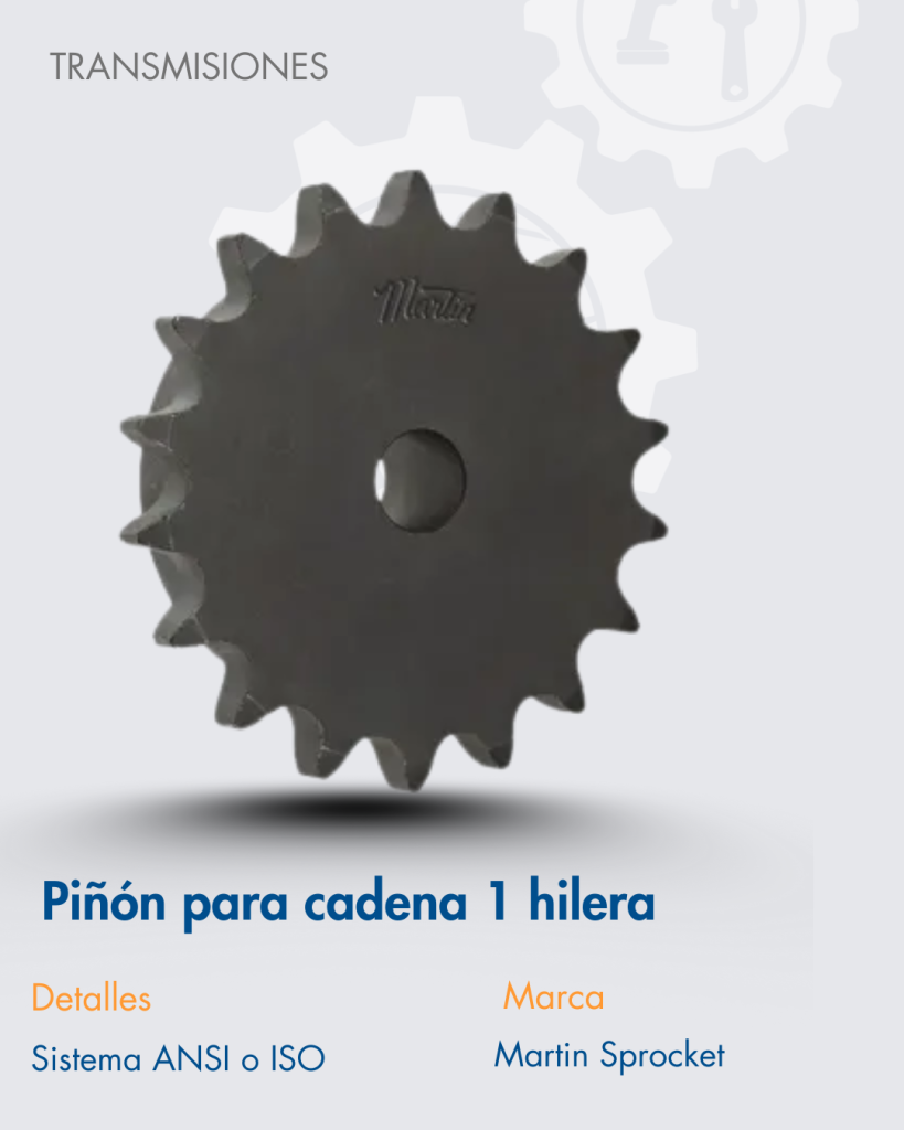 Piñon para cadena paso 3/4″ ANSI 60, marca Martin – Anexos Industriales